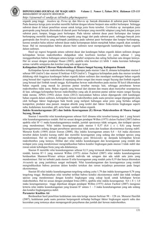 studi makrobentos | PDF