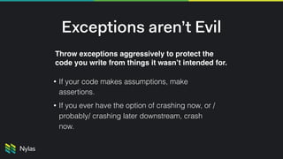Software Engineering Best Practices @ Nylas | PPT
