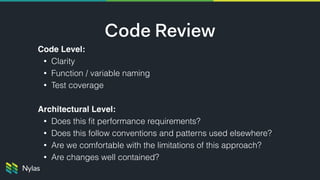 Software Engineering Best Practices @ Nylas | PPT
