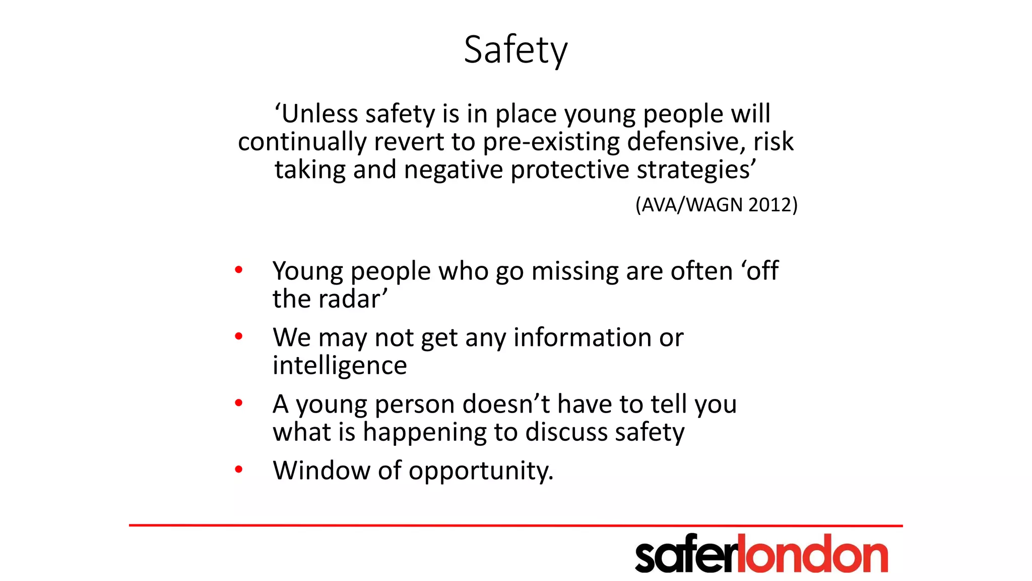 Return Home Interviews and Safety | PPT