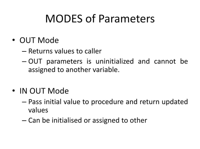 5 Stored Procedure And Functions Pptx Databases Computer Software And Applications