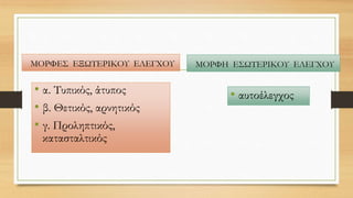 5.5 α ειδη κοινωνικου ελεγχου | PPTX