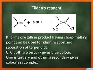 5.Determination of structure of terpenoid | PPTX
