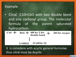 5.Determination of structure of terpenoid | PPTX