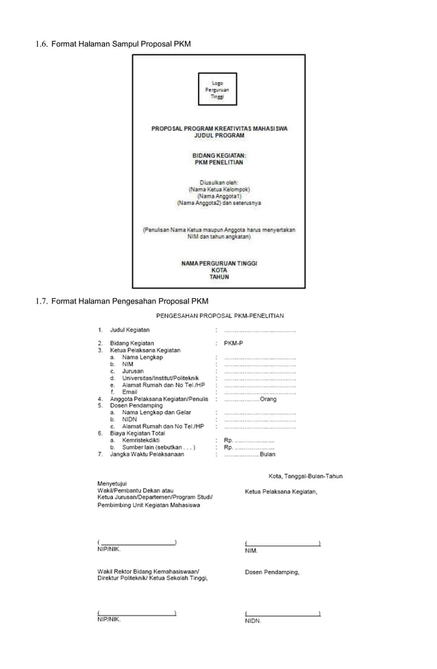 5. pedoman program kreatifvitas mahasiswa | PDF