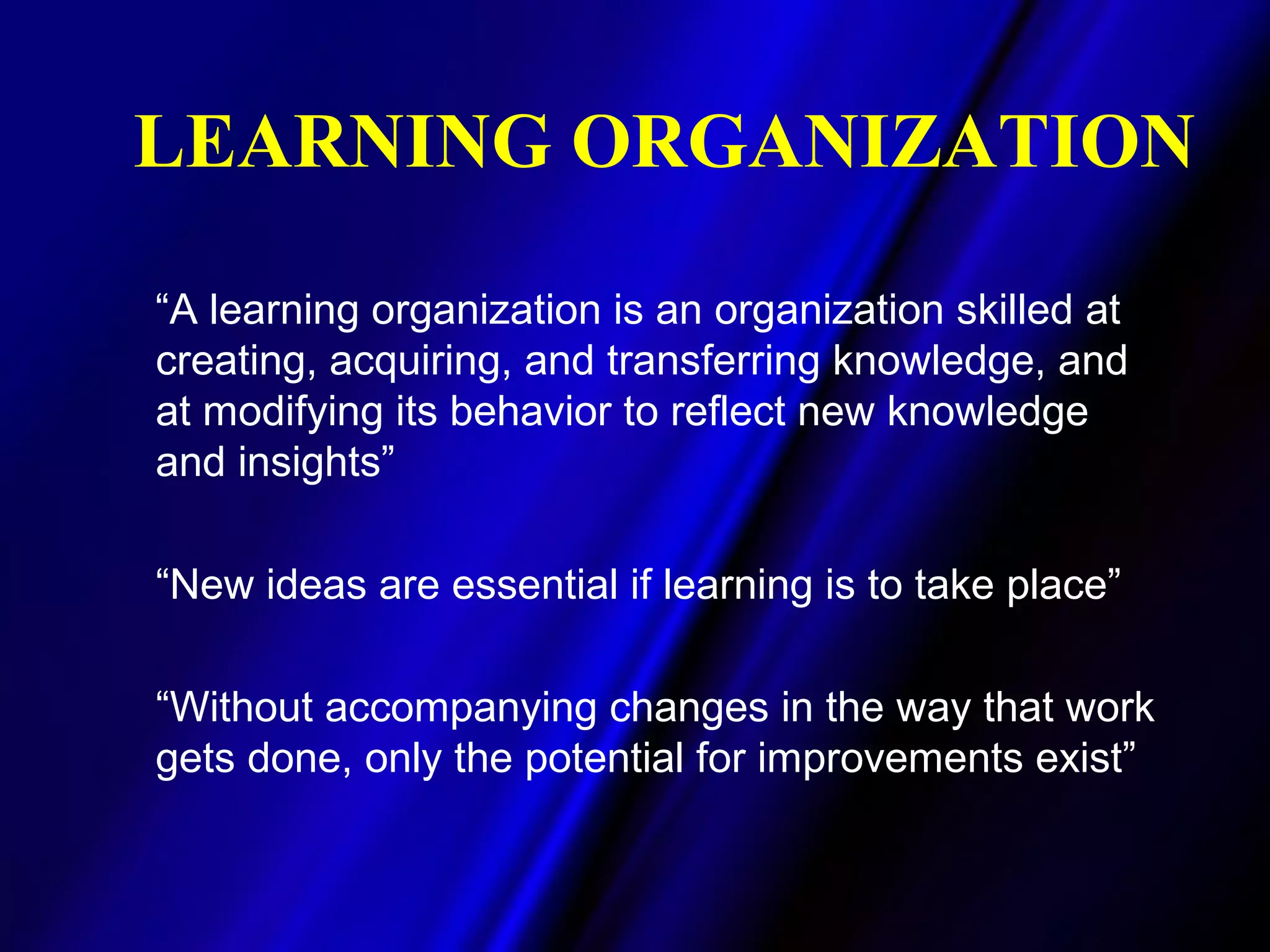 Organizational Development (OD)_Knowledge Management & Learning Organization | PPT