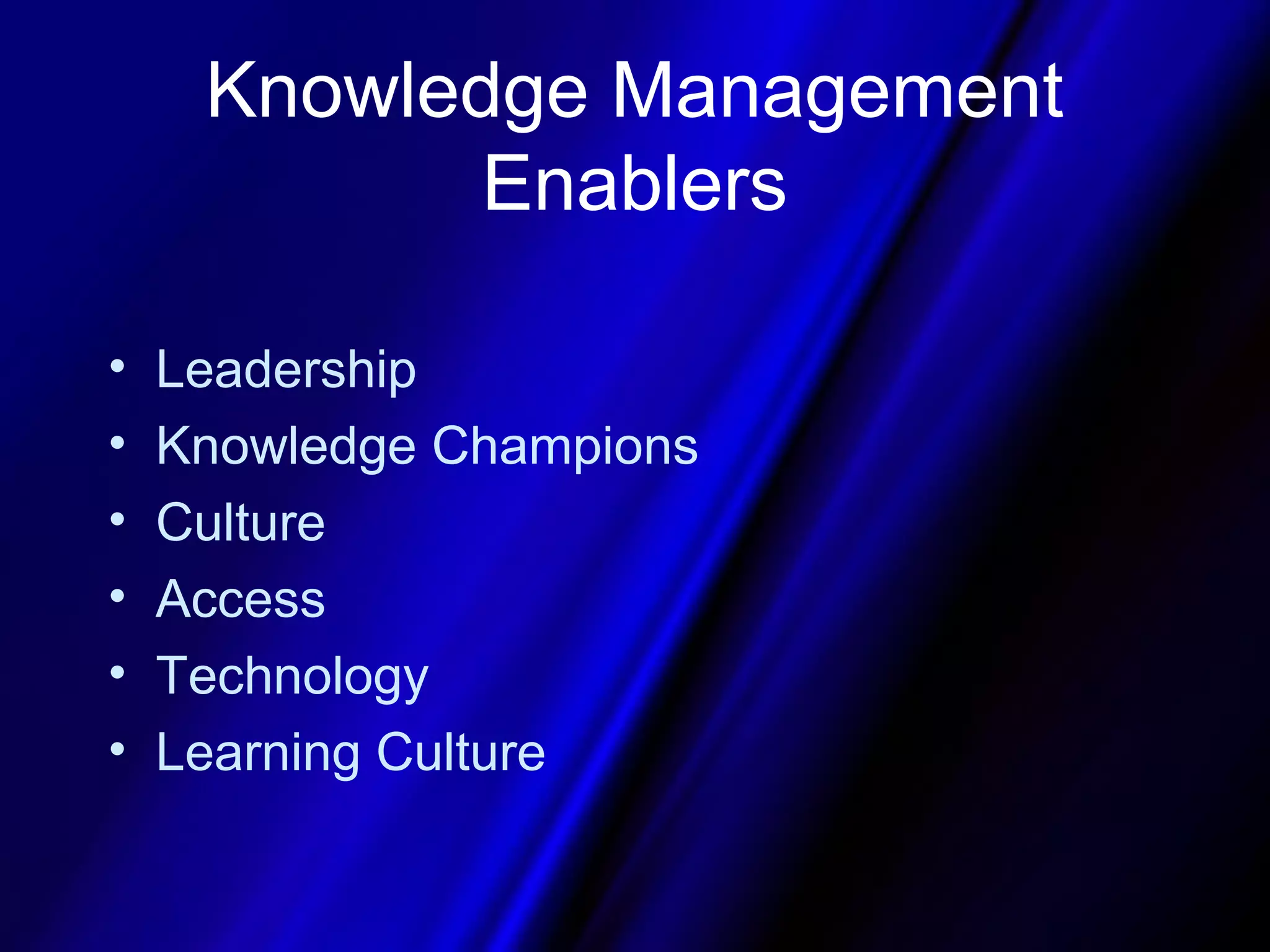 Organizational Development (OD)_Knowledge Management & Learning ...