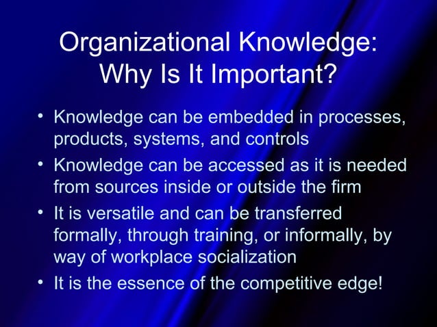 Organizational Development (OD)_Knowledge Management & Learning Organization | PPT