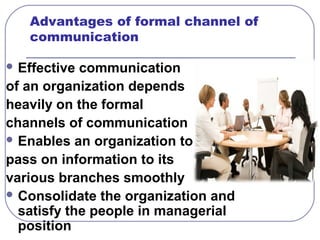 5.formal channel(network) of communication | PPT