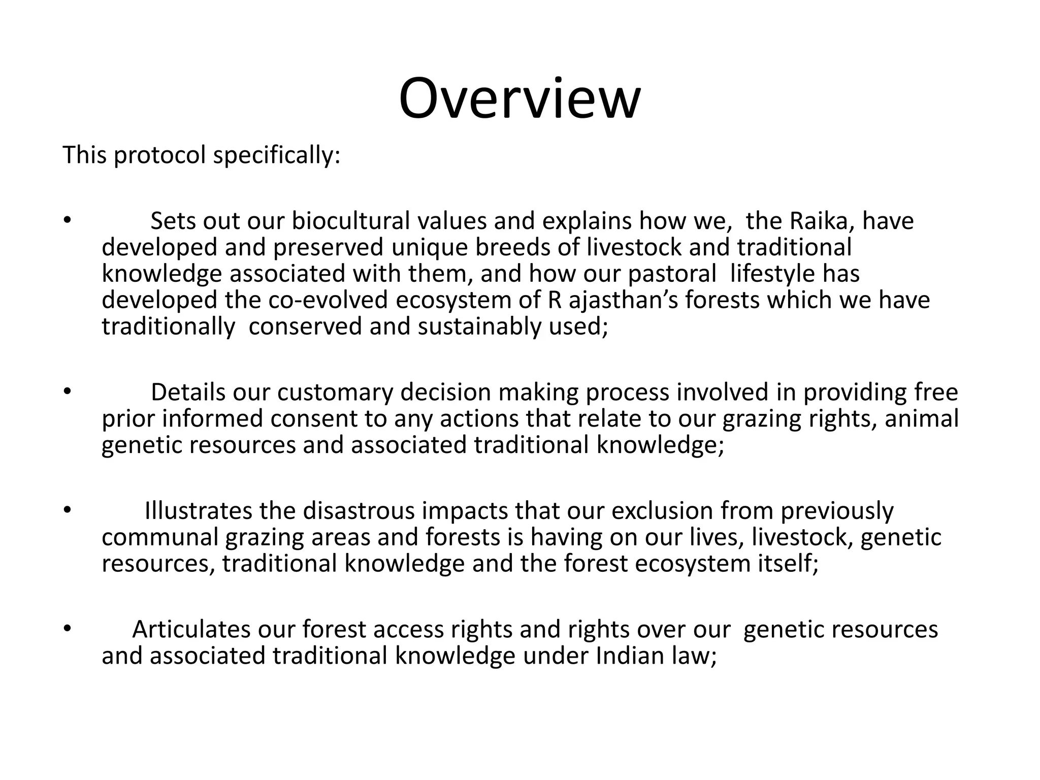Biocultural Community Protocols: A tool for Strengthening the Rights of ...