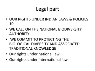 Biocultural Community Protocols: A tool for Strengthening the Rights of ...