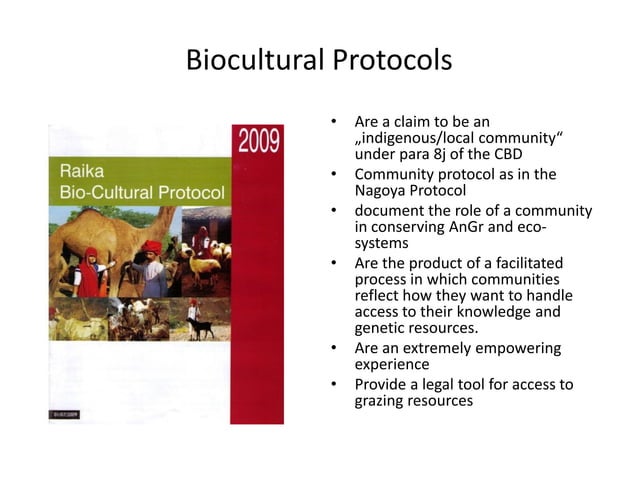 Biocultural Community Protocols: A tool for Strengthening the Rights of ...