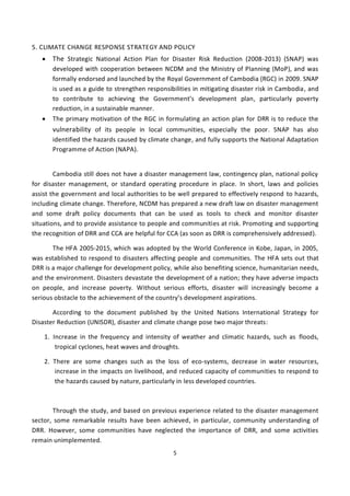 Climate change strategic plan for disaster | PDF