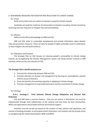 Climate change strategic plan for disaster | PDF