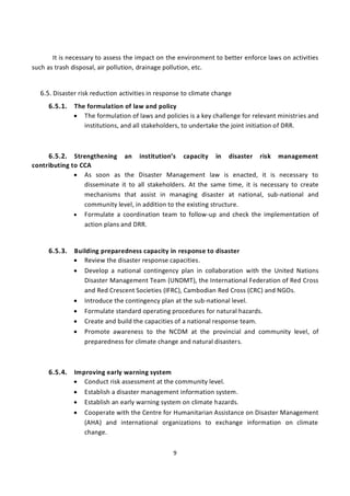 Climate change strategic plan for disaster | PDF