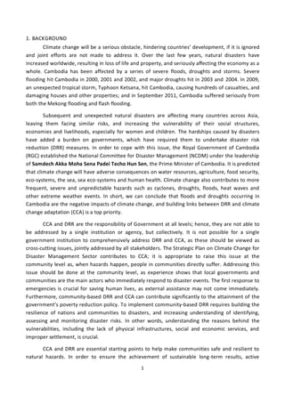 Climate change strategic plan for disaster | PDF