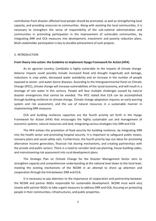 Climate change strategic plan for disaster | PDF