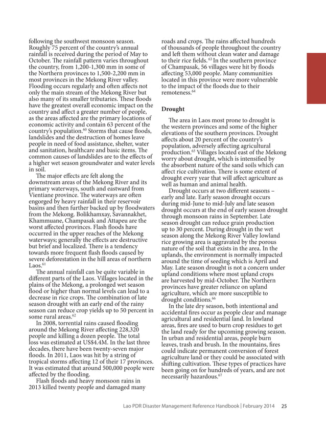 Lao pdr disaster management reference handbook | PDF