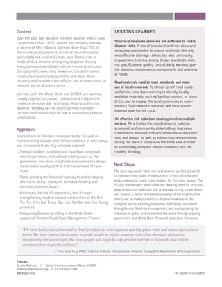 Disaster proofing the transport sector in vietnam | PDF