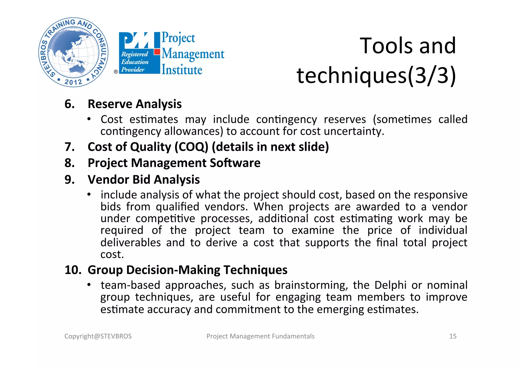 Project Cost Management | PDF