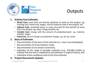 Project Cost Management | PDF