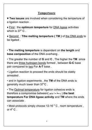 DNA Ligation | PDF