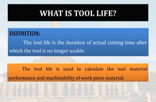 5TH MODULE MTO ( TOOL WEAR AND TOOL LIFE) | PDF