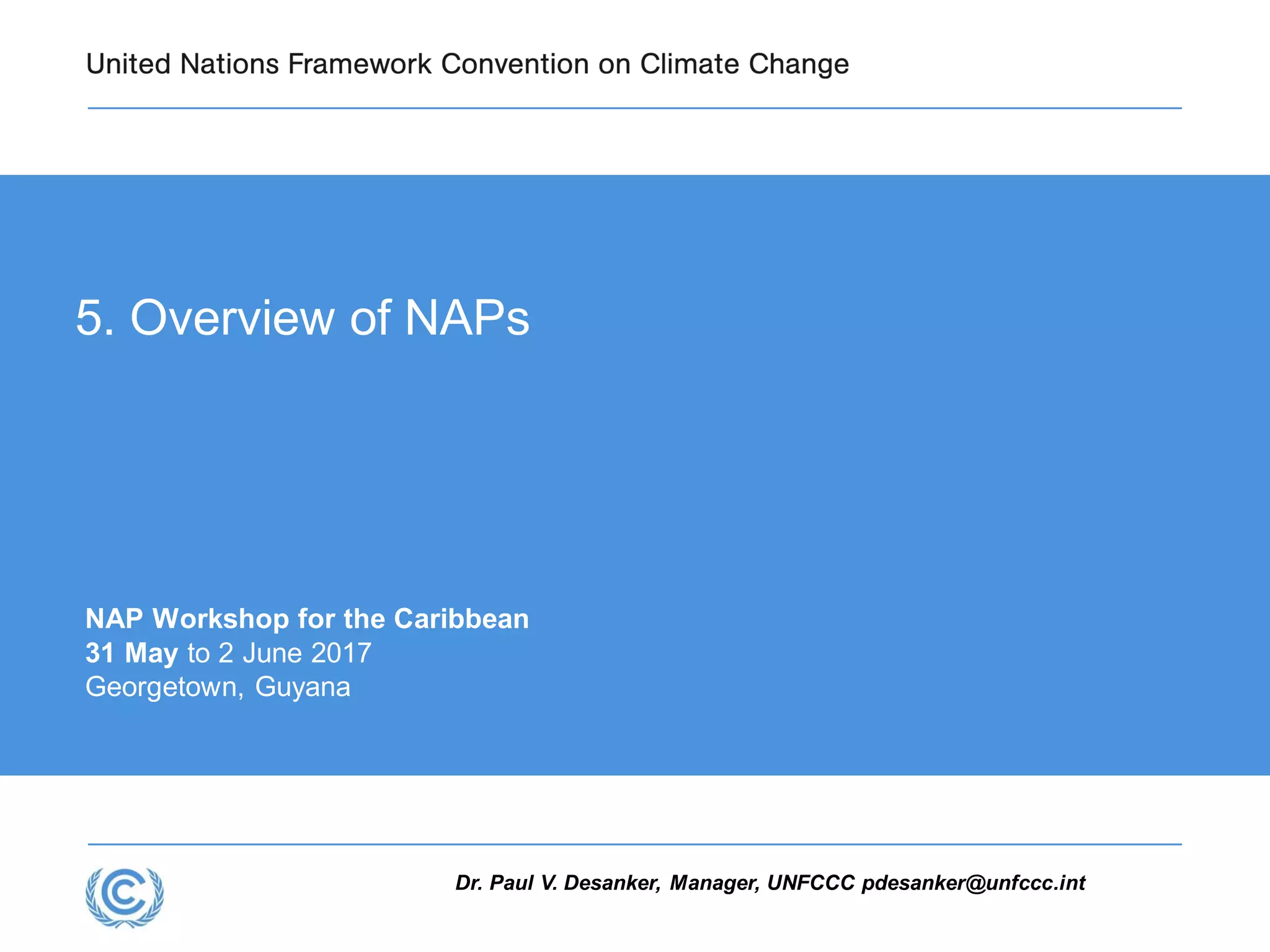 5.0 Overview of the NAP Process | PPT