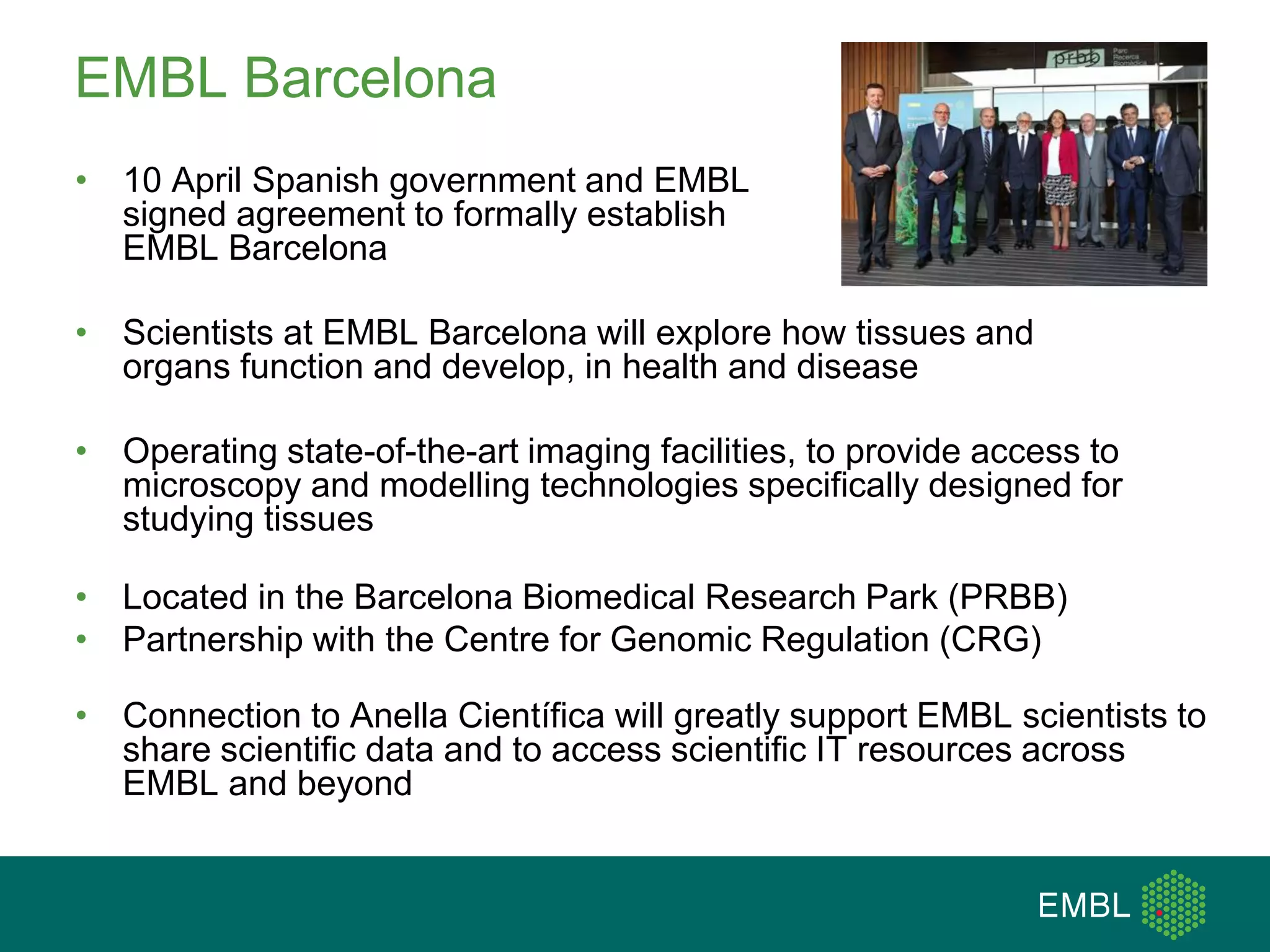 European Molecular Biology Laboratory (EMBL) | PDF