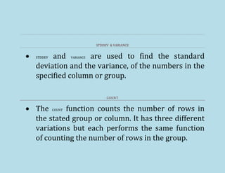 5. Group Functions | PDF