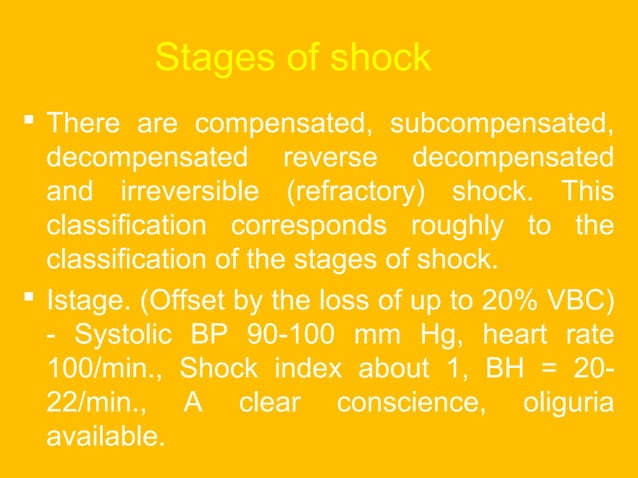 Shock. Etiology, Pathogenesis, Intensive therapy | PPT | First Aid ...