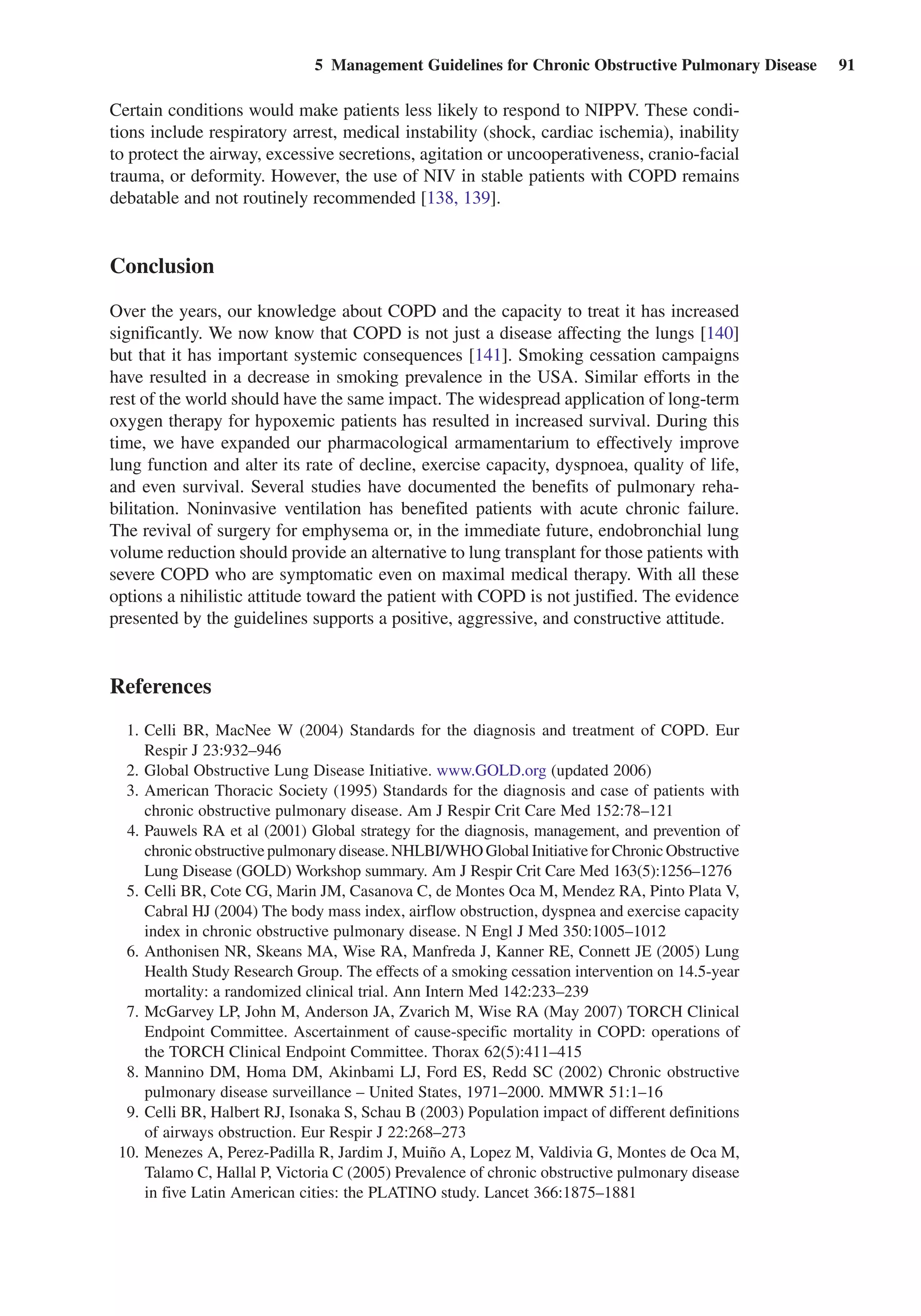 MANAGEMENT GUIDELINES FOR CHRONIC OBTRUCTIVE PULMONARY DISEASE | PDF