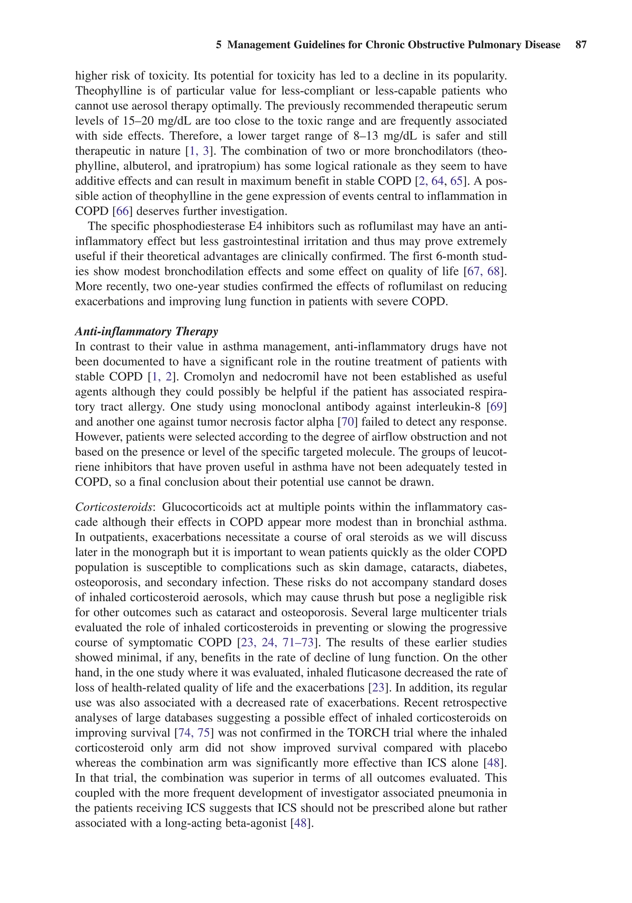 MANAGEMENT GUIDELINES FOR CHRONIC OBTRUCTIVE PULMONARY DISEASE | PDF
