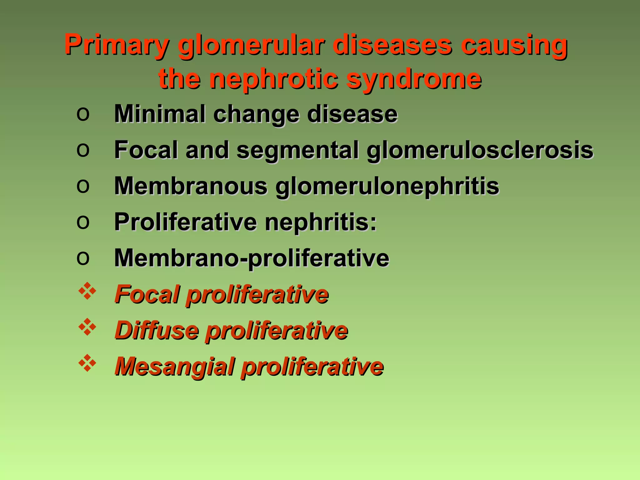 Glomerulonephritis in children | PPT