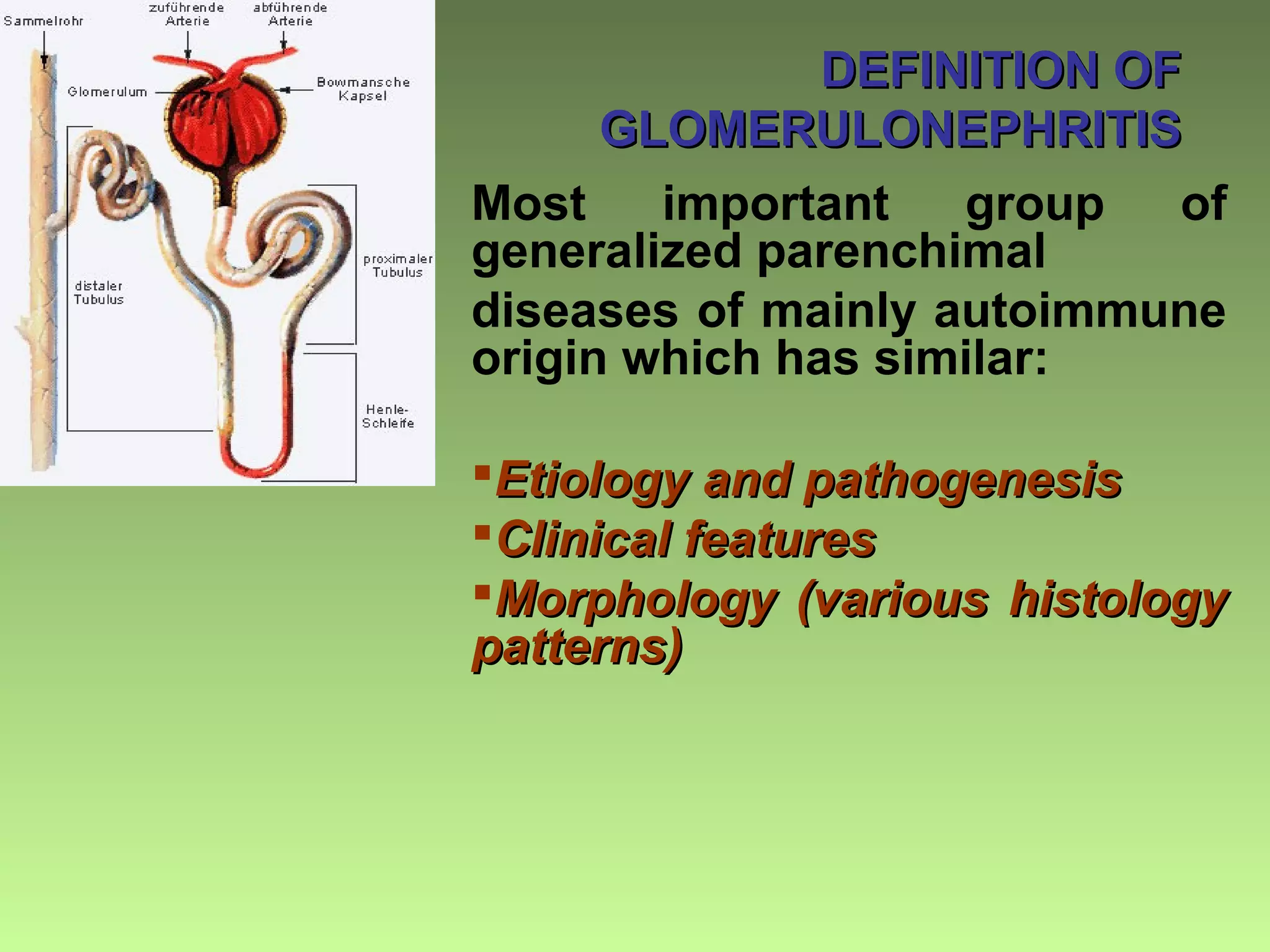 Glomerulonephritis in children | PPT