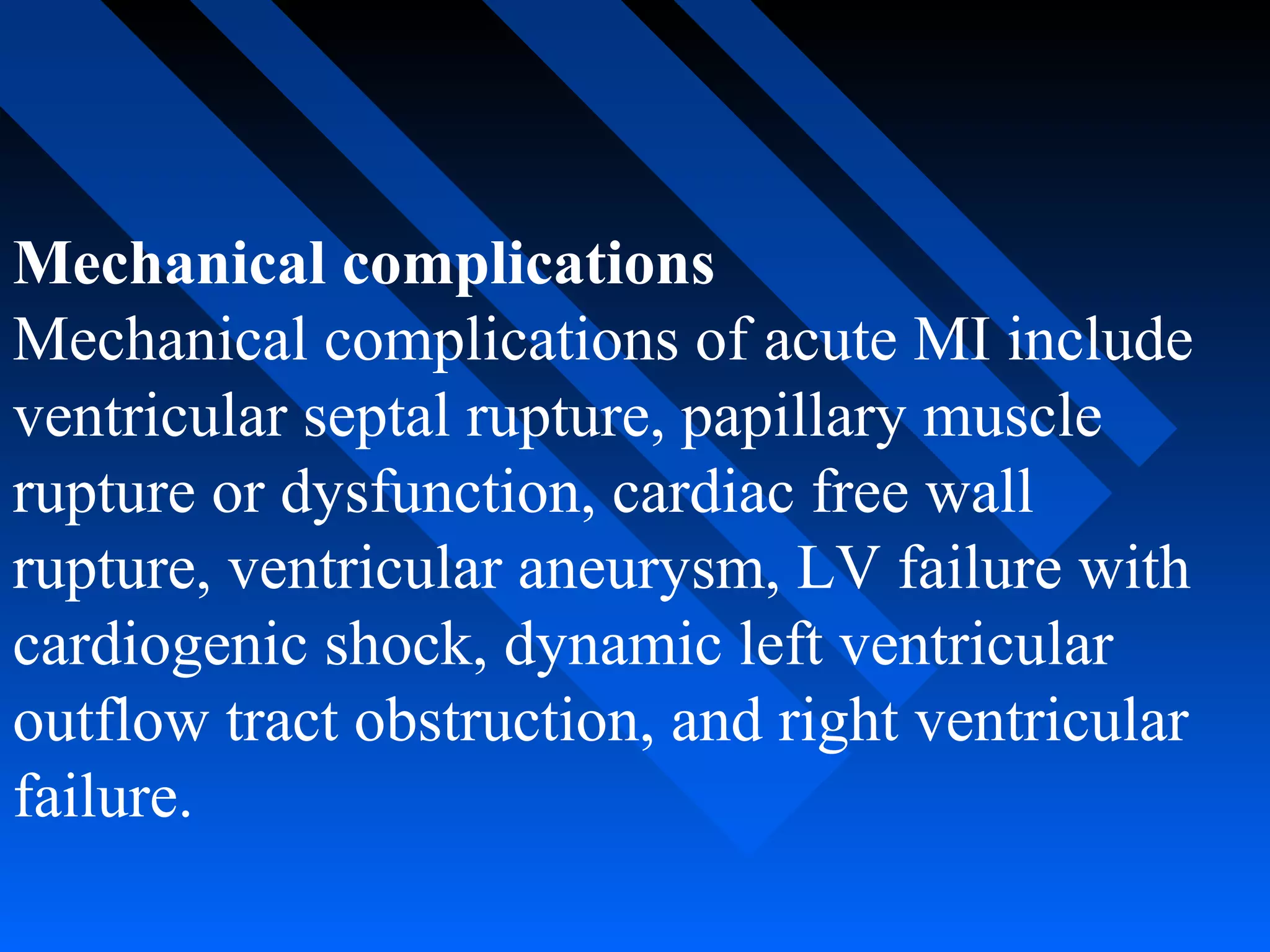 Complications of Myocardial Infarction (MI) | PPT
