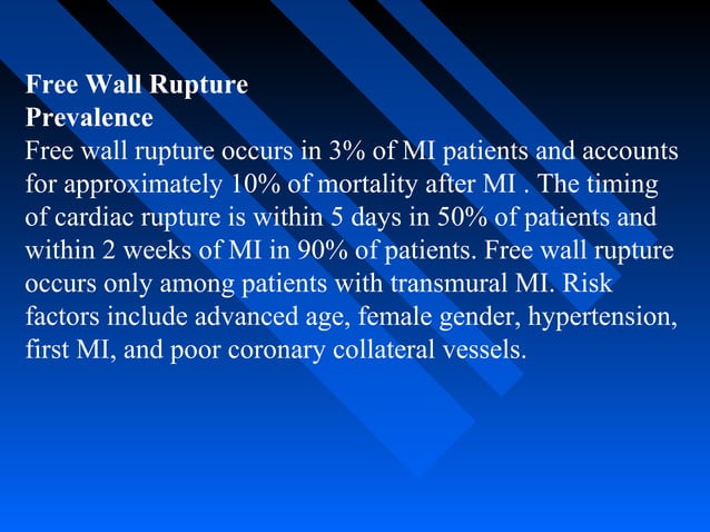 Complications of Myocardial Infarction (MI) | PPT | Heart and ...