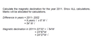 MAGNETIC DECLINATION | PDF