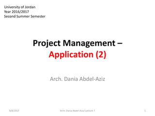 5. project management – application (2) | PDF