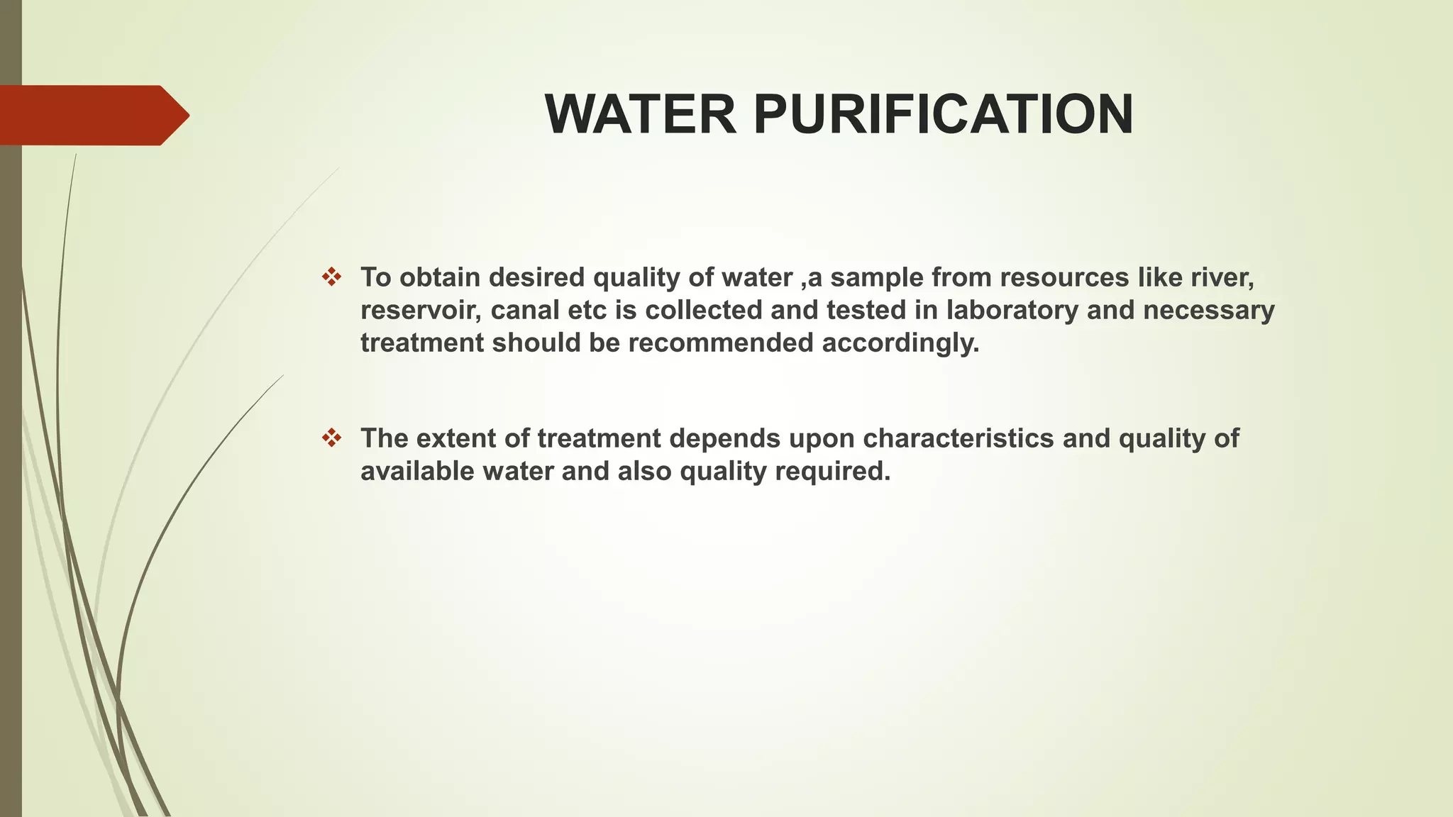 Water purification and methods | PPTX