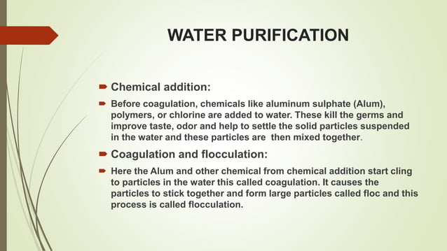 Water purification and methods | PPTX