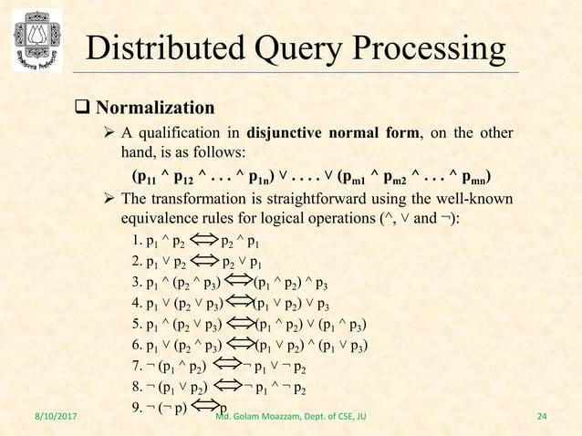 Query processing | PPT