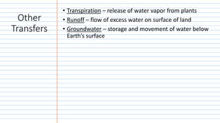 Water Cycle Notes | PPT