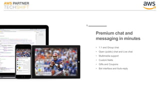 [Partner TechShift 2017] AWS와 협업을 통한 국내외 엔터프라이즈 SaaS 세일즈 성공사례: SendBird | PPT