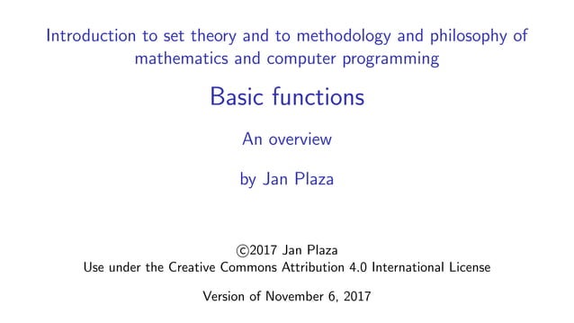 5.3 Basic functions. A handout. | PDF | Science