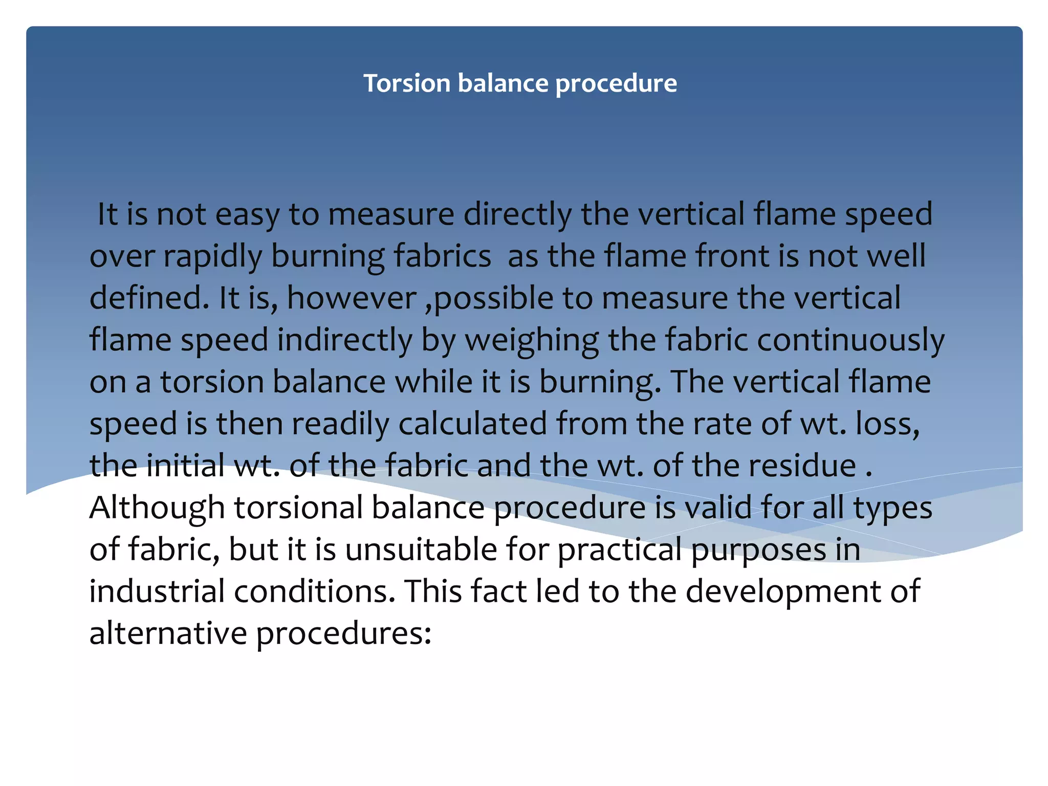 FABRIC FLAMMABILITY | PPTX