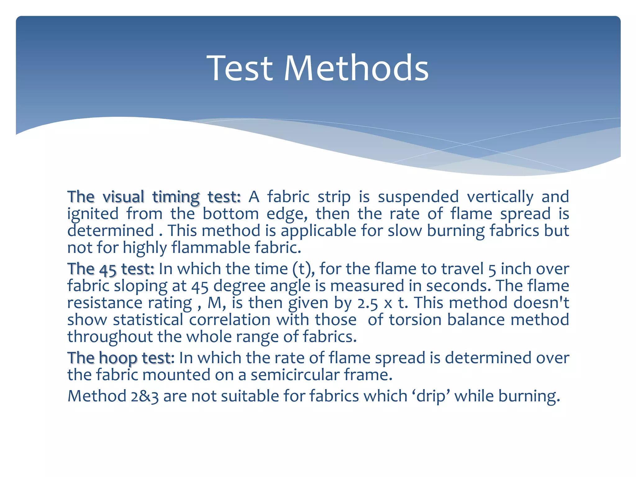 FABRIC FLAMMABILITY | PPTX