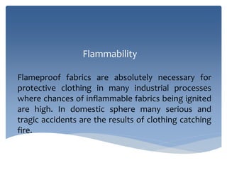 FABRIC FLAMMABILITY | PPTX