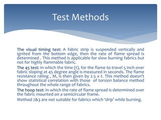 FABRIC FLAMMABILITY | PPTX
