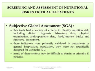Nutrition risk assessment 2017 | PPTX